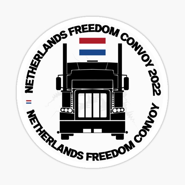 "Netherlands Freedom Convoy 2022 " Sticker for Sale by weAreQ | Redbubble