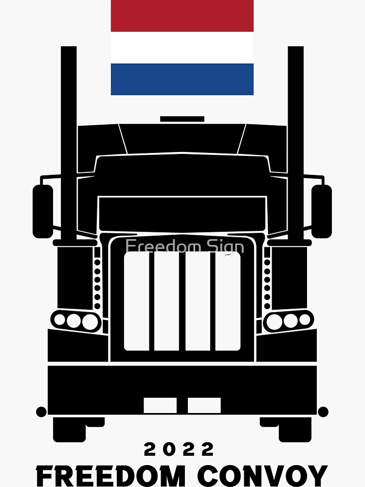 "Freedom Convoy Netherlands 2022 Logo" Sticker for Sale by weAreQ ...
