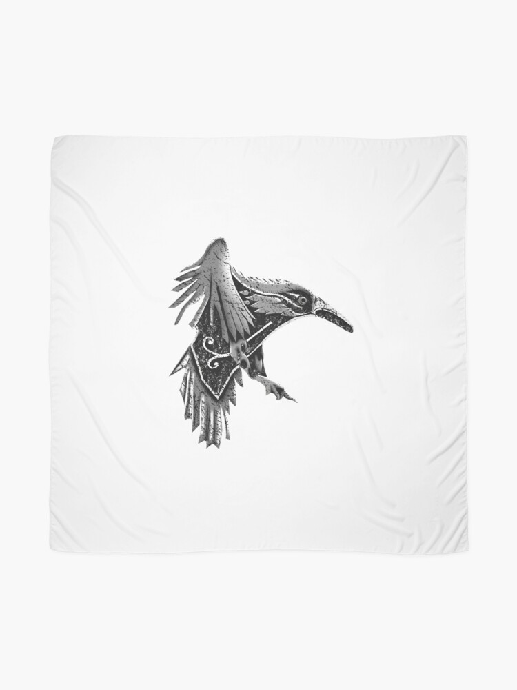 "The Crow of Ragnar Lodbrok" Scarf by Mezcu | Redbubble
