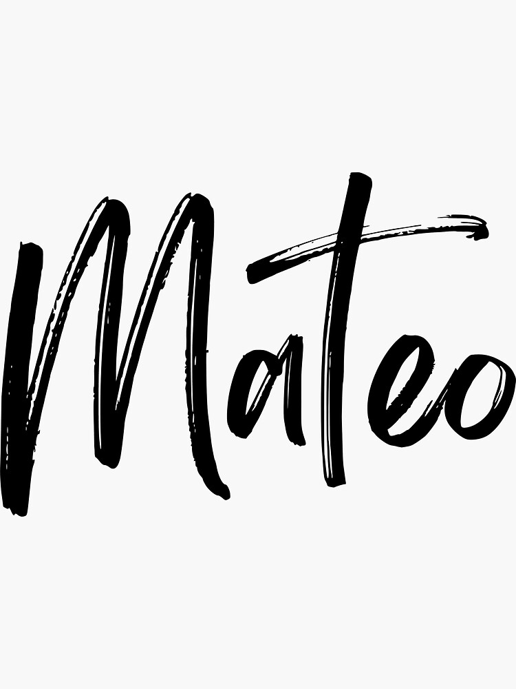 "Mateo" Sticker by studio-plus | Redbubble