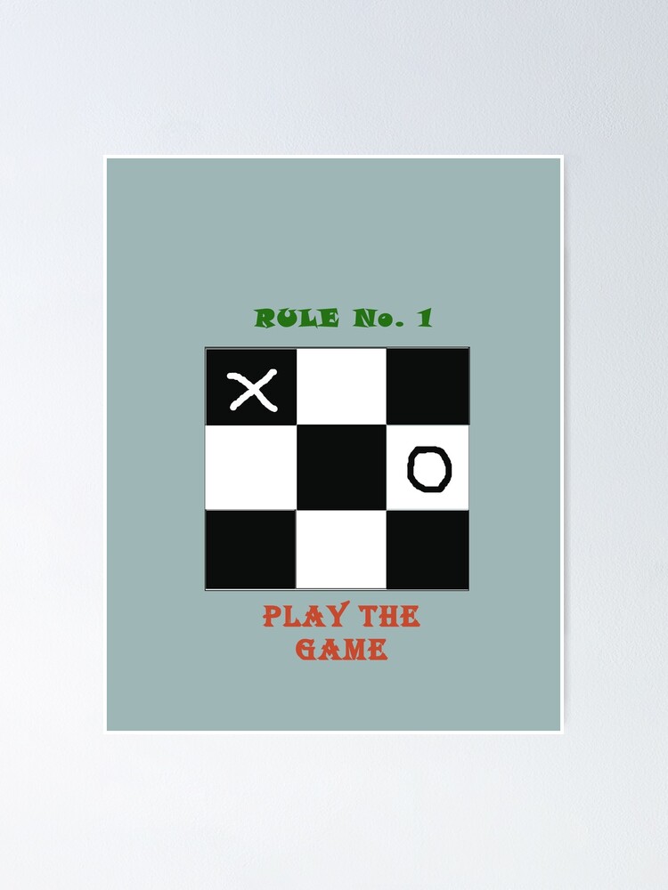 "success comes only to those who accept the game" Poster by ...