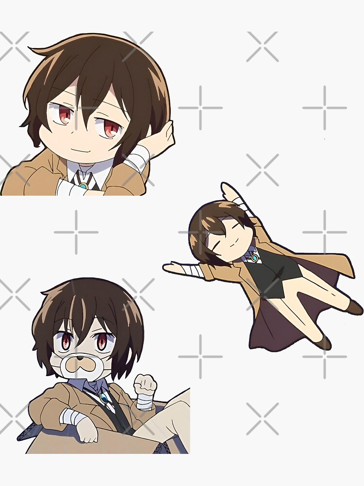 "Dazai Osamu Bungo stray dogs WAN!" Sticker for Sale by akulikestea ...