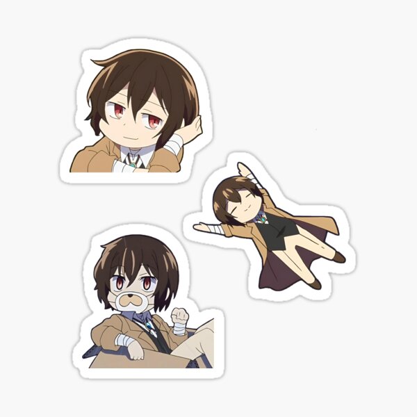 "Dazai Osamu Bungo stray dogs WAN!" Sticker for Sale by akulikestea ...