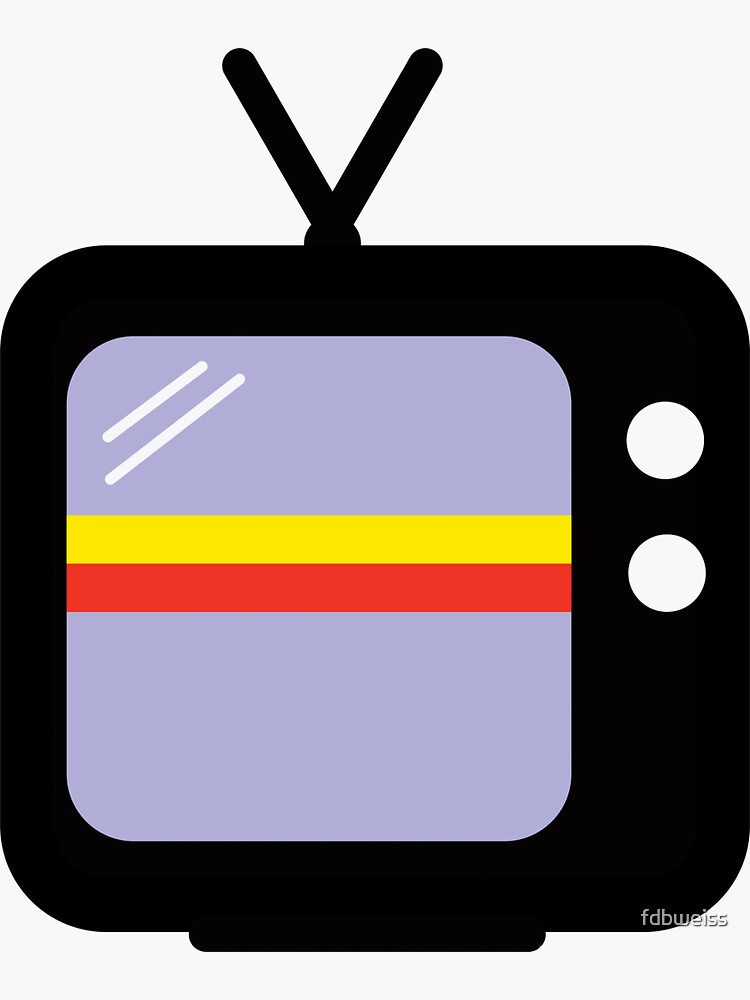 "Classic TV" Sticker for Sale by fdbweiss | Redbubble