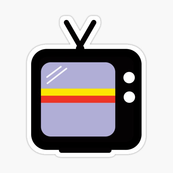 "Classic TV" Sticker for Sale by fdbweiss | Redbubble