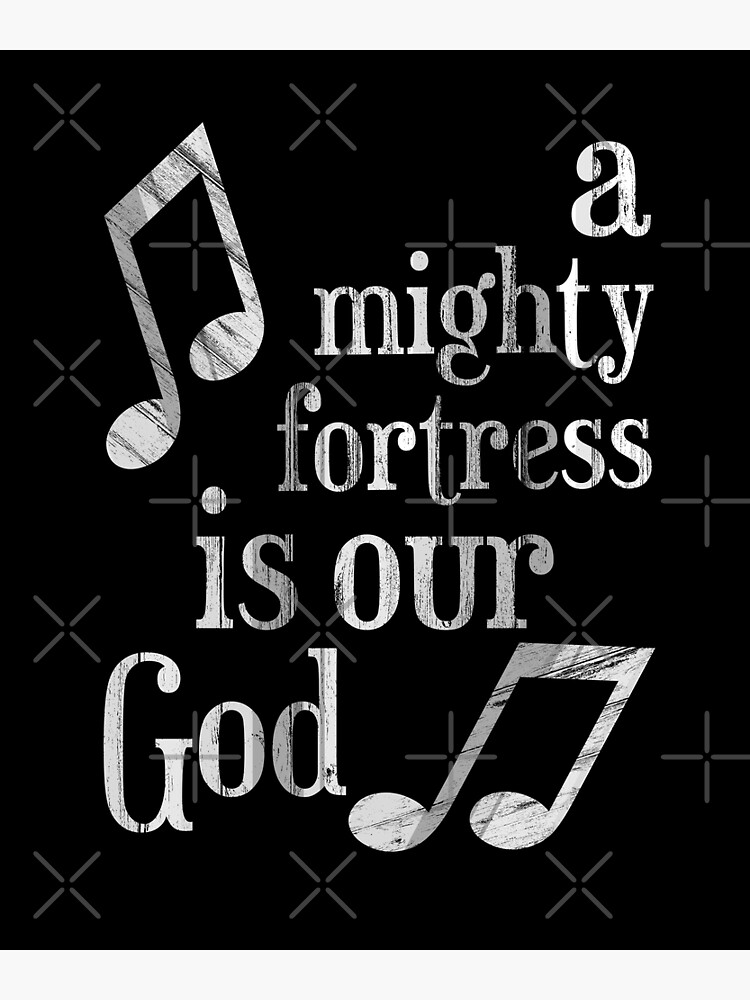 Póster «Himno de Martín Lutero Una fortaleza poderosa es nuestro Dios Diseño cristiano» de ...