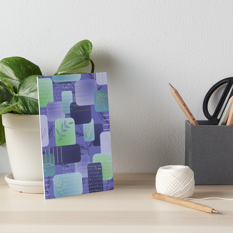 "Peri Line Art Blocks" Art Board Print by MerryMakewell | Redbubble