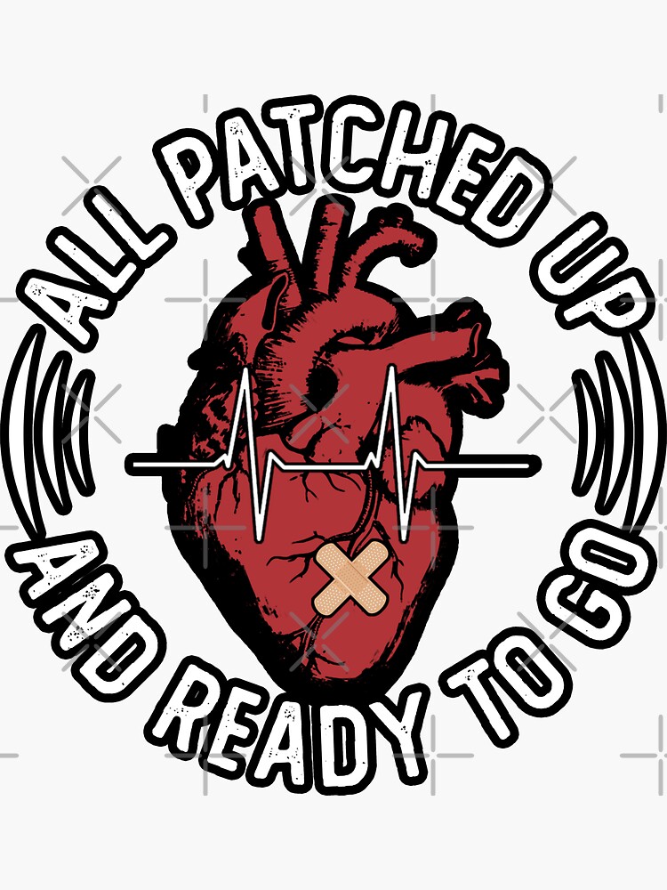 "Open Heart Surgery Recovery Gift Heart Surgery Survivor" Sticker for ...