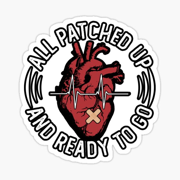 "Open Heart Surgery Recovery Gift Heart Surgery Survivor" Sticker for ...