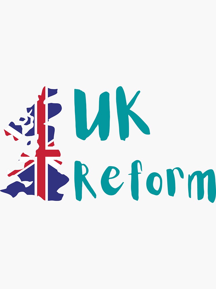 "UK Reform Party" Sticker for Sale by yanginter1908 | Redbubble