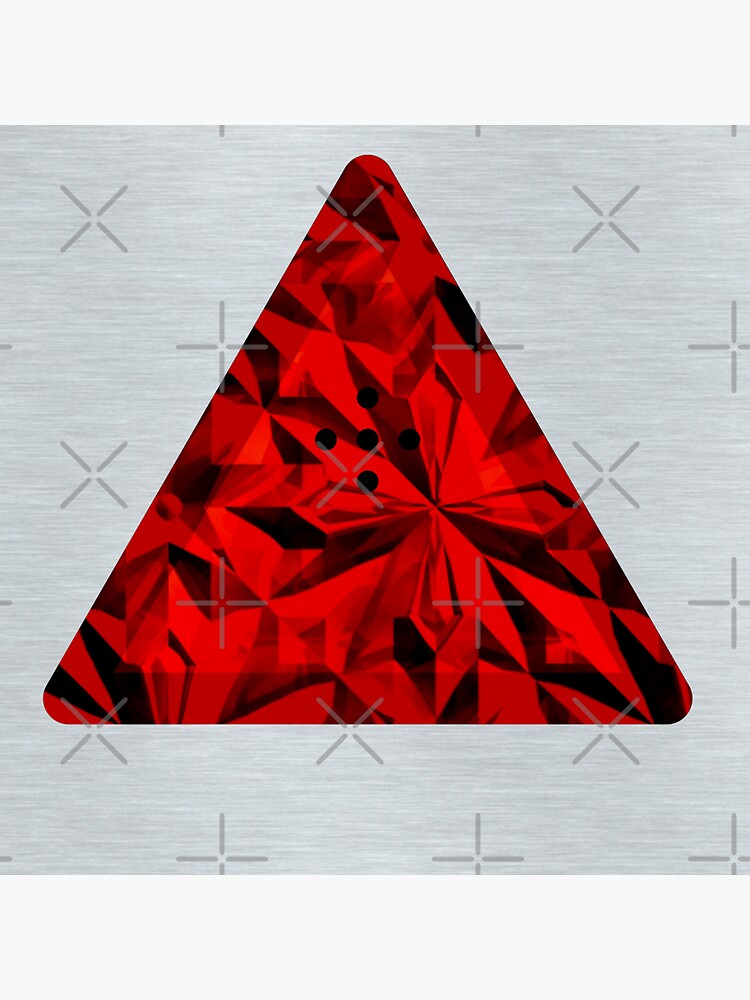 "A red triangle" Sticker for Sale by GYGYnote | Redbubble