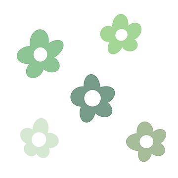 "Green flower bundle" Sticker for Sale by livimorneau2 | Redbubble