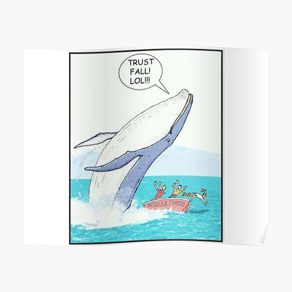 "Trust Fall Meme" Poster for Sale by TheWay-ThisIs | Redbubble