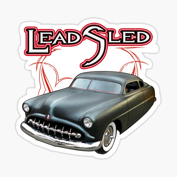 "Pinstripe Lead Sled" Sticker for Sale by hotrodz | Redbubble