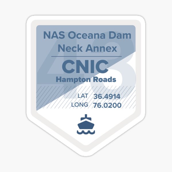 "NAS Oceana Dam Neck Annex | Virginia" Sticker by gomillie | Redbubble