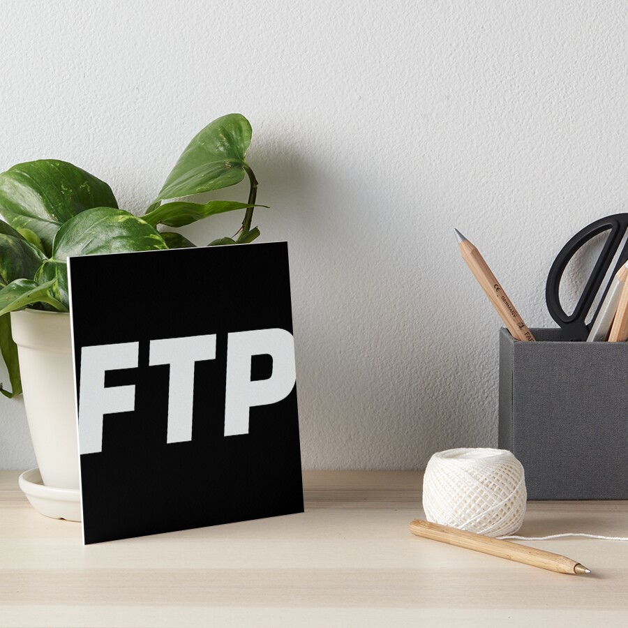 "ftp logo white" Art Board Print by pilaxleretour1 | Redbubble