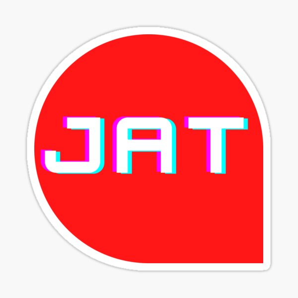 "Jat - " Sticker for Sale by ekeey0 | Redbubble