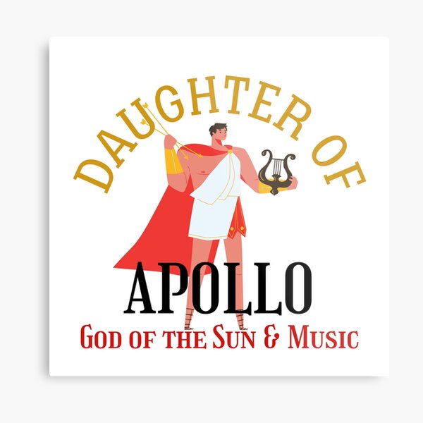 "Camp Half Blood Descendant | Daughter of Apollo | Greek Mythology Demigod" Metal Print for Sale ...