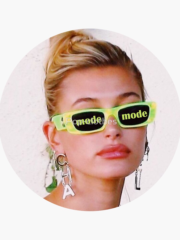 "hailey bieber mood stickers " Sticker by Pop-clothes | Redbubble