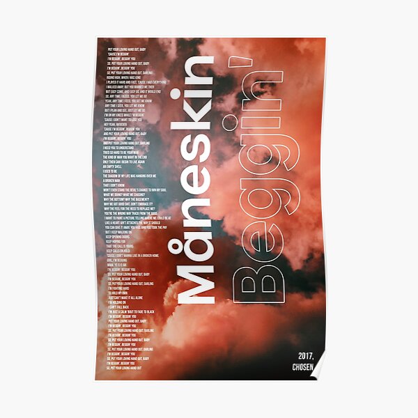 " Maneskin - BEGGIN' | Attach/ Poster / T-shirt" Poster for Sale by ...