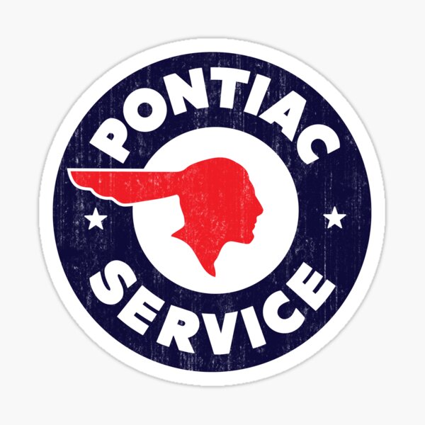 "Pontiac Service" Sticker for Sale by hotrodz | Redbubble