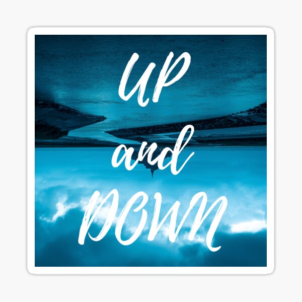 "Up and down" Sticker for Sale by TIENDEANDO-ANDO | Redbubble