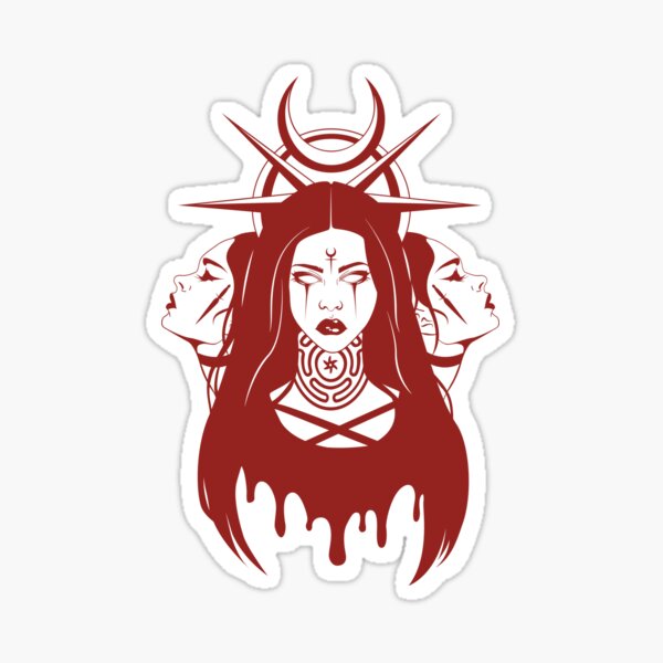 "Hecate Goddess" Sticker for Sale by JustLoveYouY | Redbubble