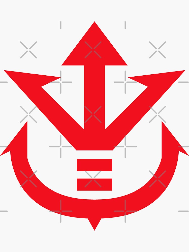"vegeta symbol" Sticker by ANAIDEIADESIGNS | Redbubble