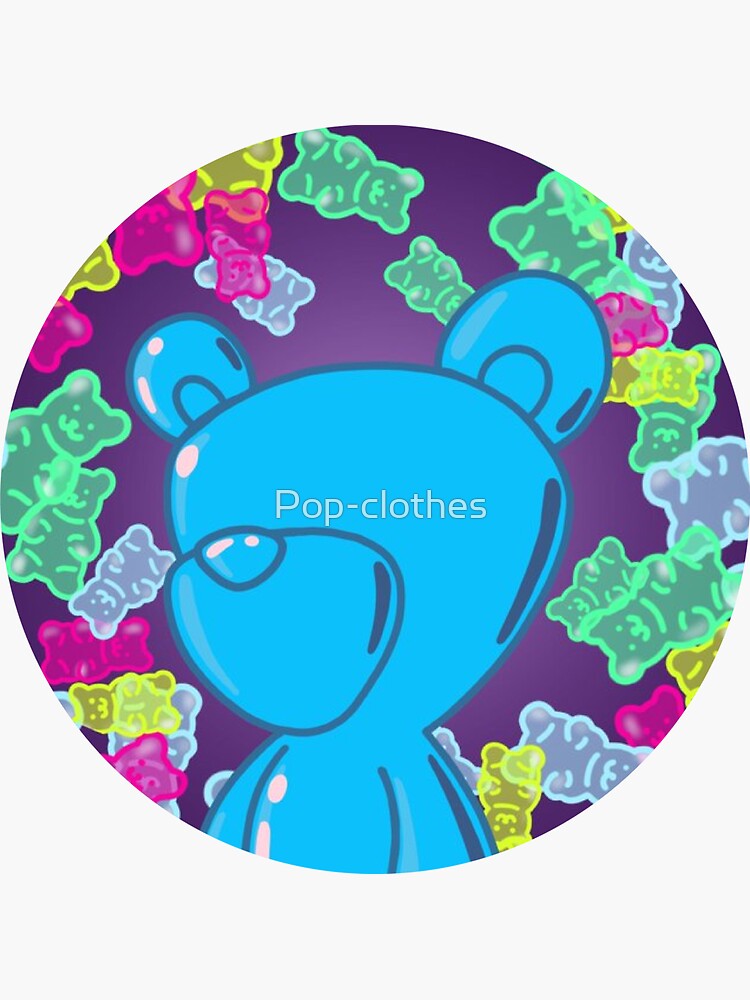 "cute bear hailey bieber stickers " Sticker for Sale by Pop-clothes ...