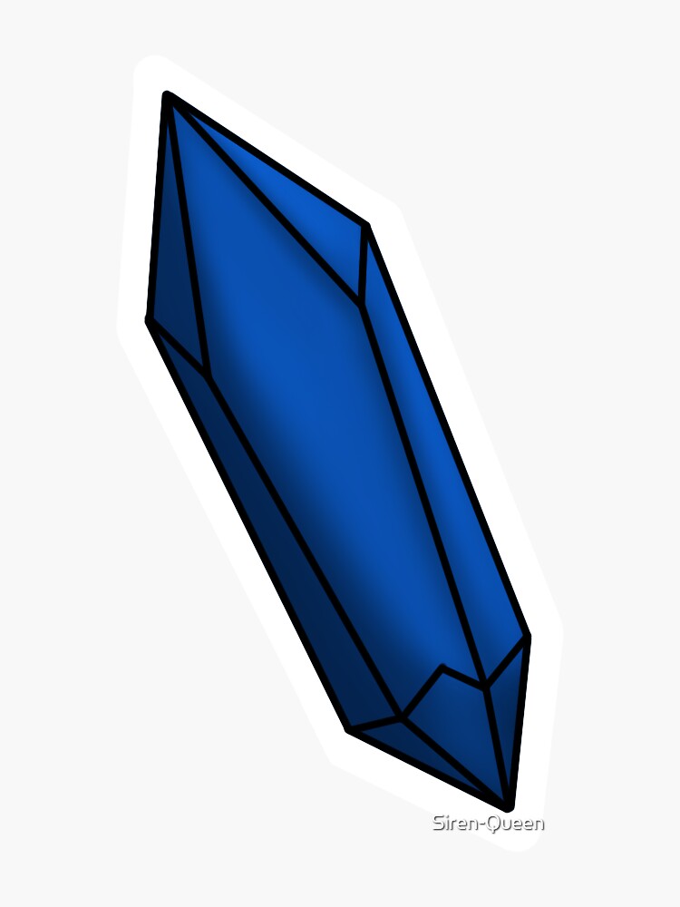 "Blue crystal " Sticker by Siren-Queen | Redbubble