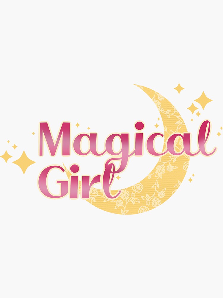 "Magical Girl Moon and Sparkles " Sticker by keykatriz | Redbubble