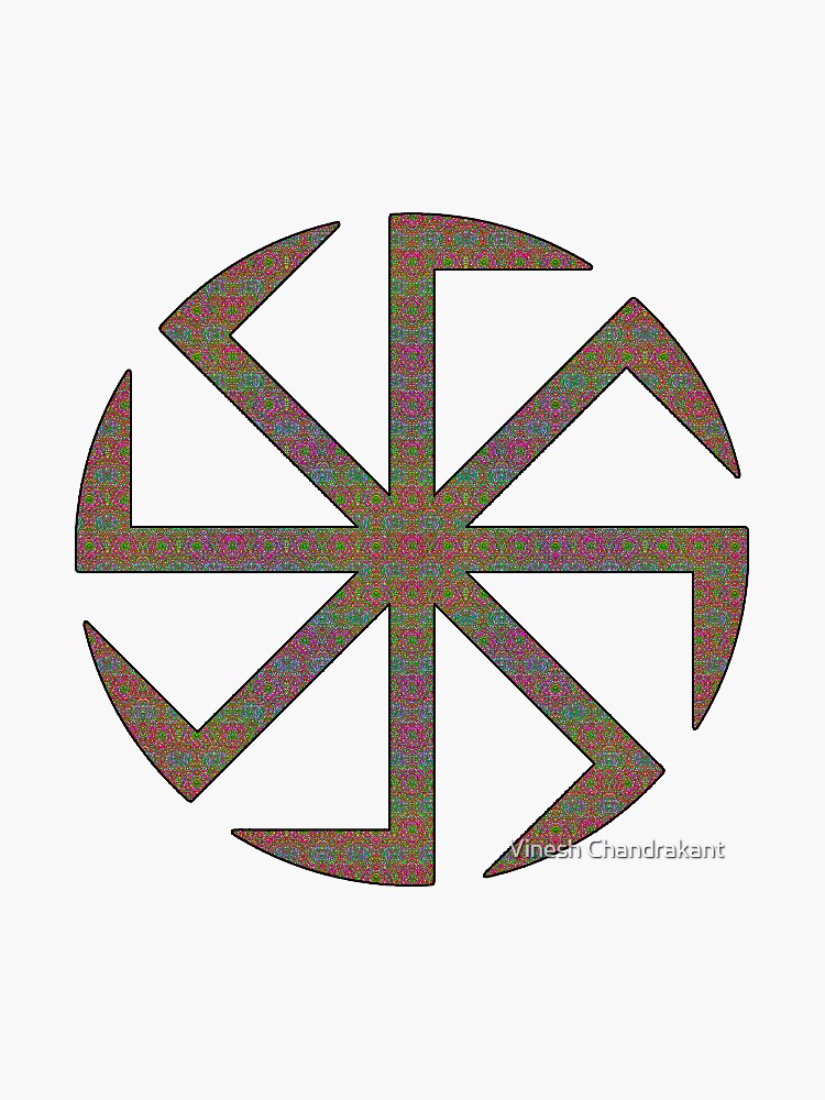 "Slavic Swastika" Sticker by indusdreaming | Redbubble