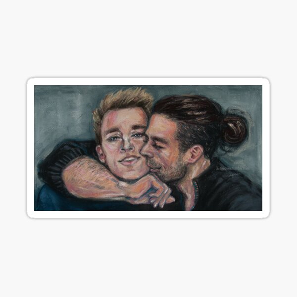 "Headlock Hug" Sticker for Sale by artgroves | Redbubble