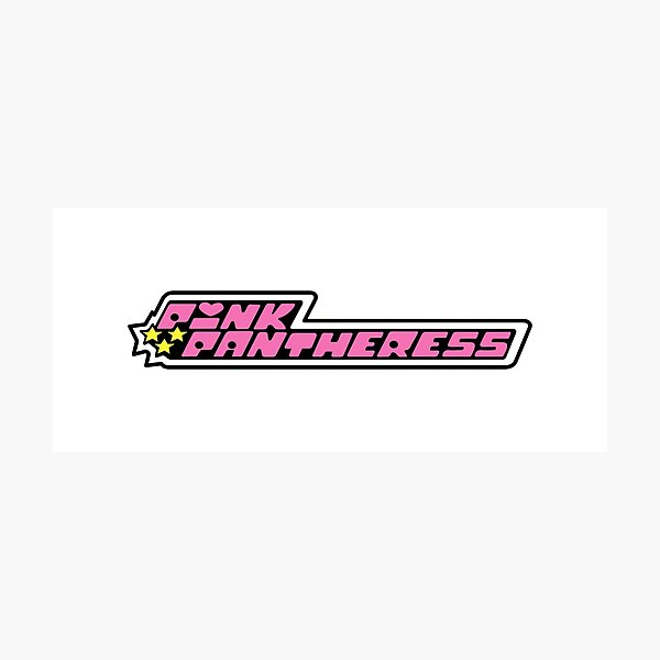 "Pink Pantheress Logo" Photographic Print by Novaque | Redbubble