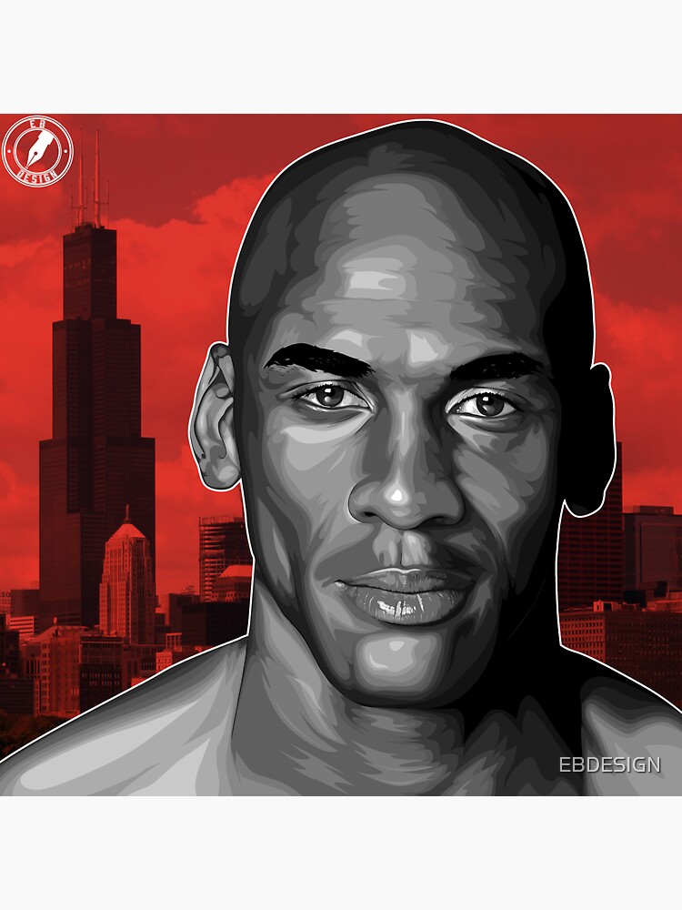 "MJ" Sticker for Sale by EBDESIGN | Redbubble