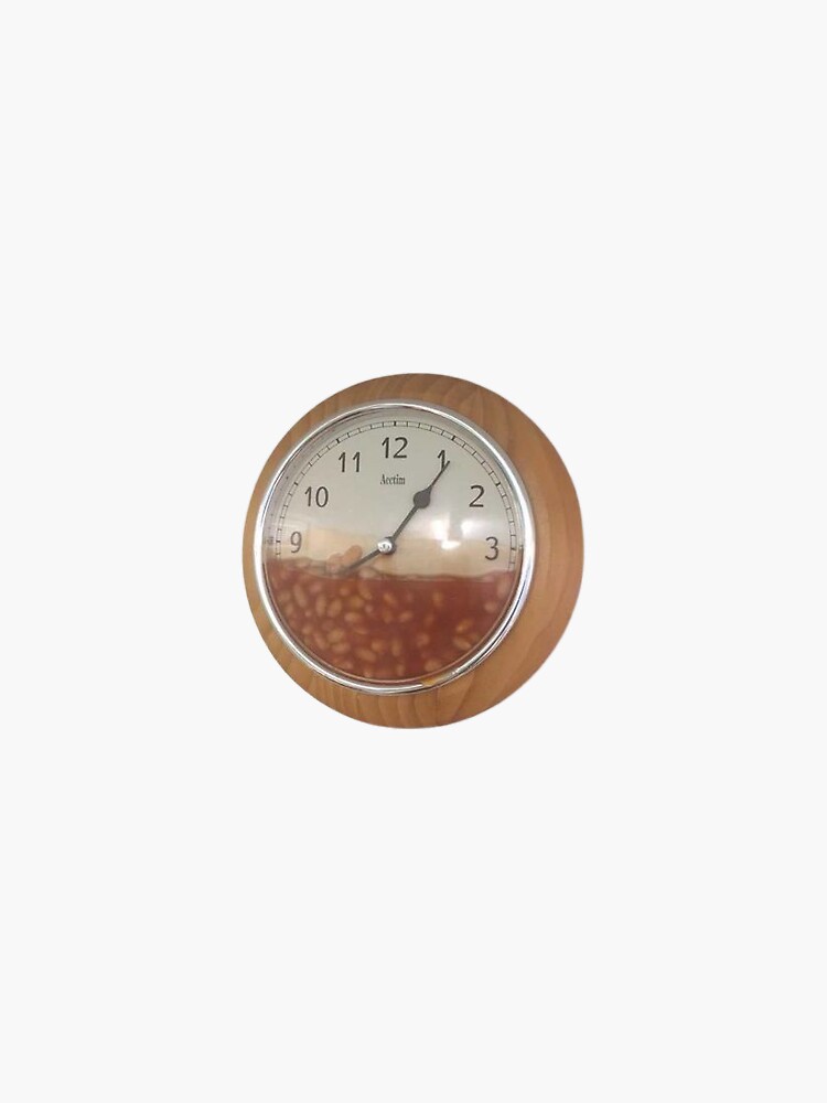 "bean clock" Sticker for Sale by champagnefawn | Redbubble