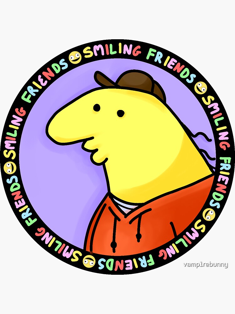 "Charlie - Smiling Friends" Sticker by vamp1rebunny | Redbubble