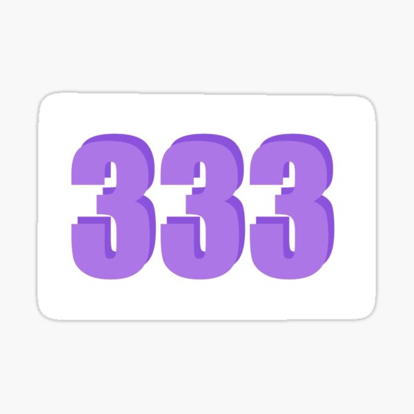 "Purple 333 Digital Design " Sticker by Kr-Designs- | Redbubble