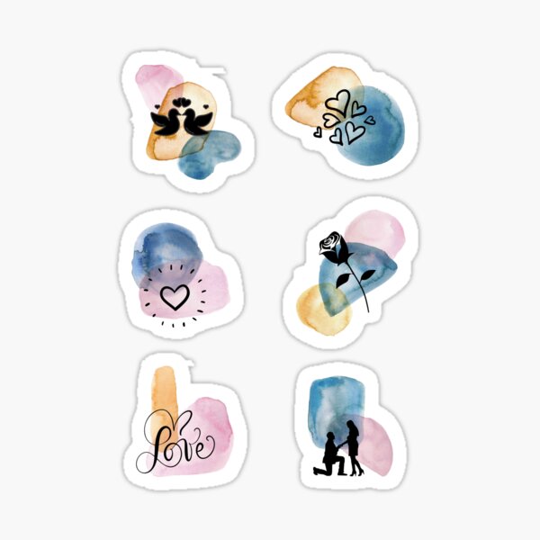 "Poster, poster, drawing | love" Sticker for Sale by Lapetiteredac ...
