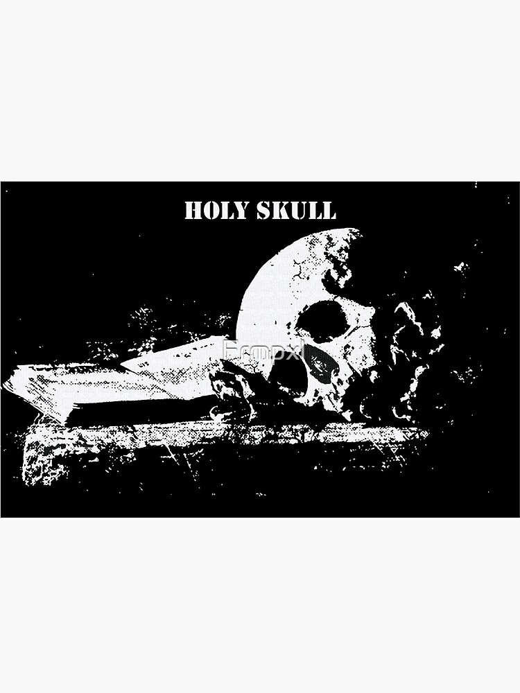 "HOLY SKULL" Sticker by Frmpxl | Redbubble