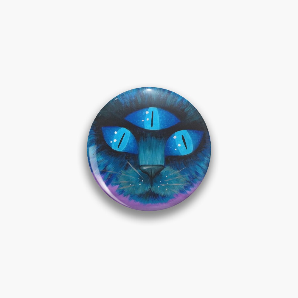 "Tricyclops Kitty" Sticker for Sale by Rockett-Art | Redbubble