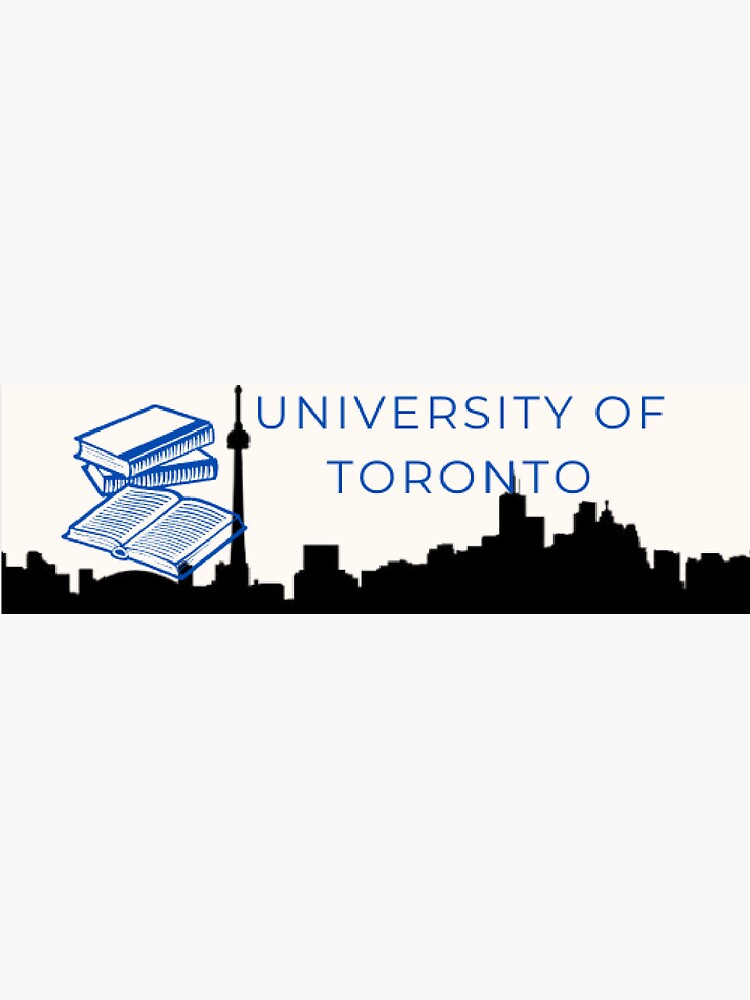 "University of Toronto City" Sticker for Sale by inkprincessxx | Redbubble
