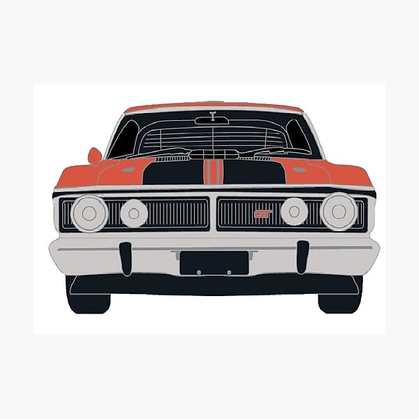 "Ford Falcon XY GT Track Red , Muscle Car Gifts" Photographic Print by ...
