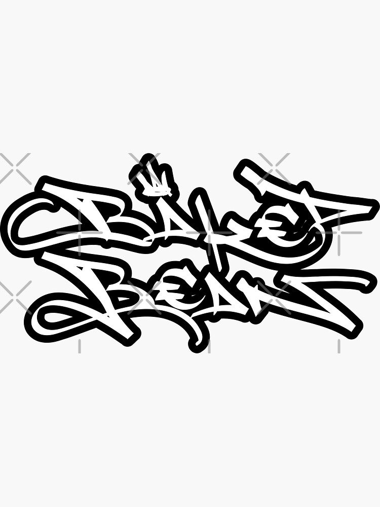 "Graffiti Baked Bean Crown" Sticker by bakedbean420 | Redbubble