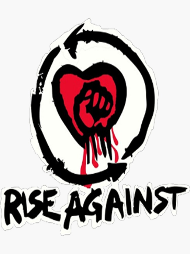 "Rise Against band" Sticker for Sale by nikizif | Redbubble