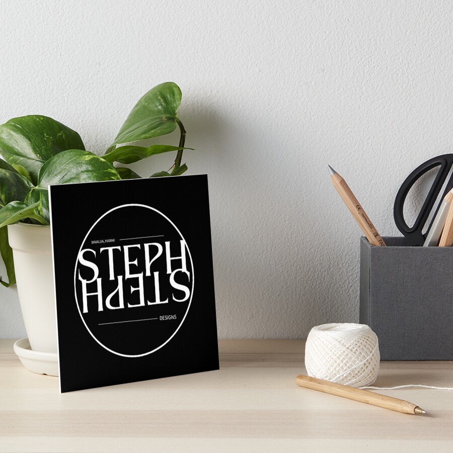 "Steph's logo" Art Board Print by Woowee808 | Redbubble