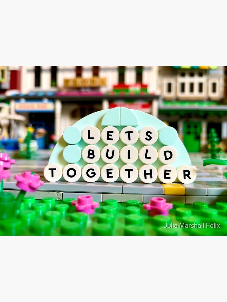 "Build Together " Sticker by JuliaMarshall | Redbubble