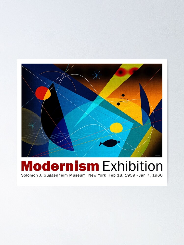 "Modernism Exhibition Poster" Poster for Sale by BLTV | Redbubble