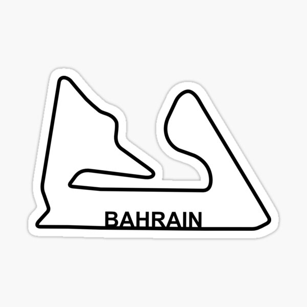 "Bahrain Intl. Circuit Track Sticker" Sticker for Sale by MoshoboMakes ...