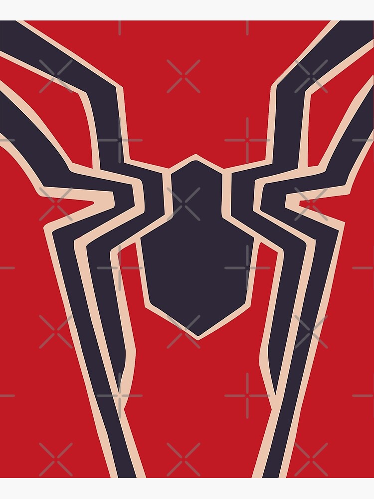 "Iron Spider logo" Poster by GlitchyShaan | Redbubble